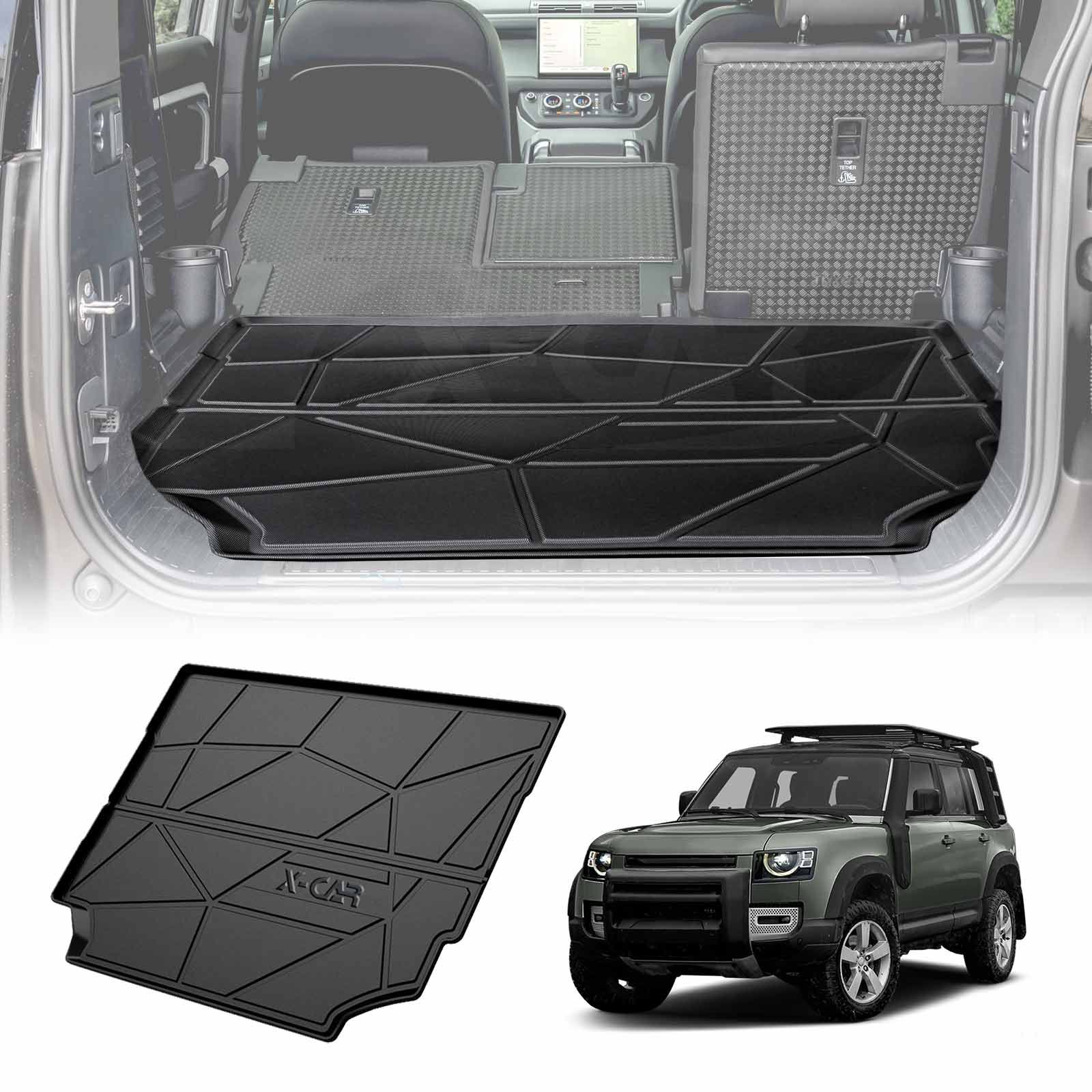 Boot Liner for Land Rover Defender L663 110 2020-Onwards Heavy Duty Ca ...