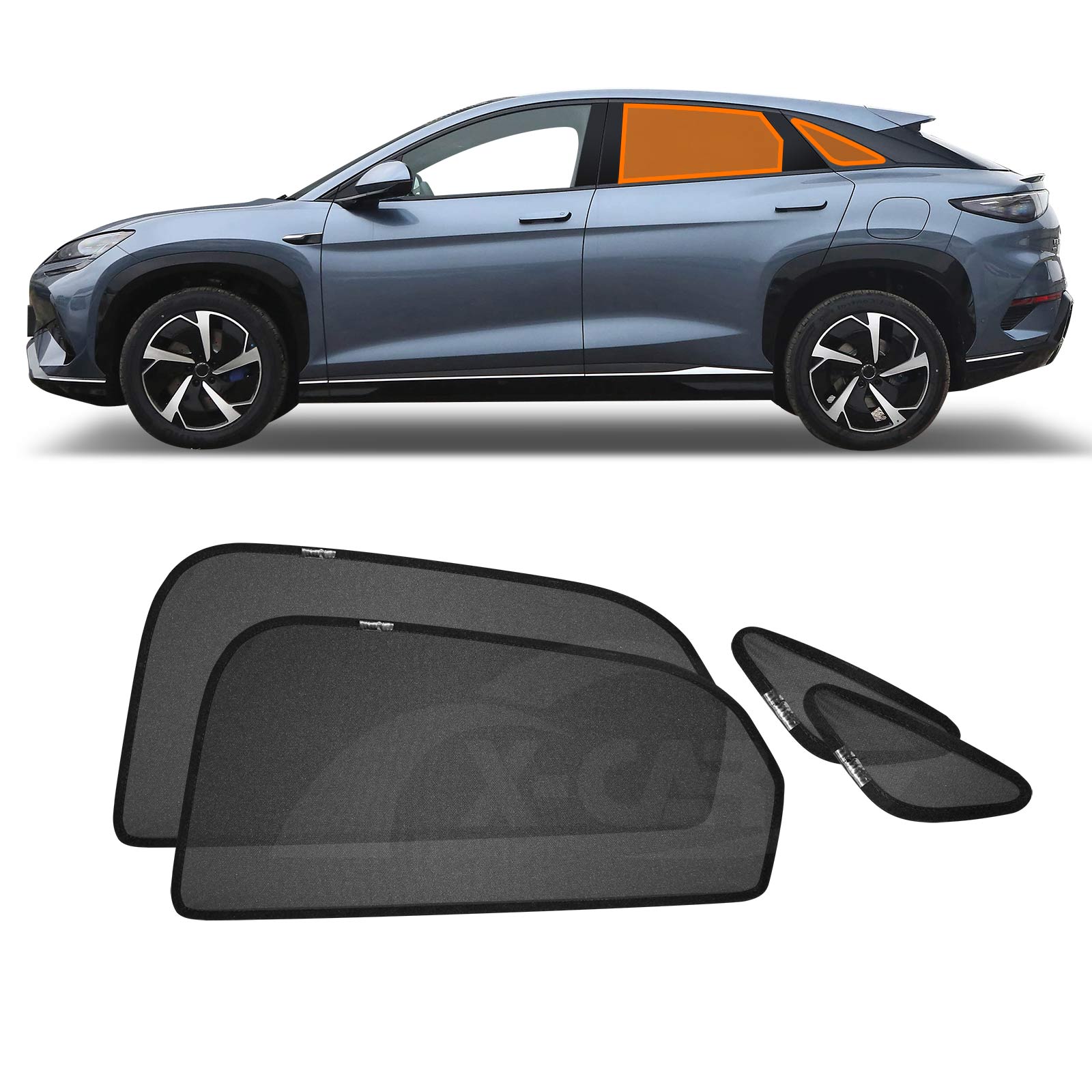 Rear Port Window Sun Shade for BYD SEALION 7 SEALION7 2025-Onwards Car ...