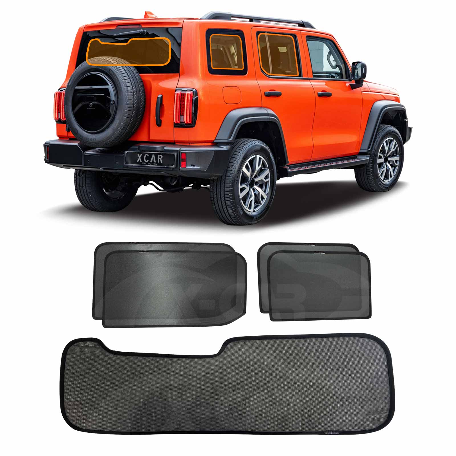 Window Sun Shades for GWM Tank 300 Tank300 2023-Onwards Car Custom Rea ...