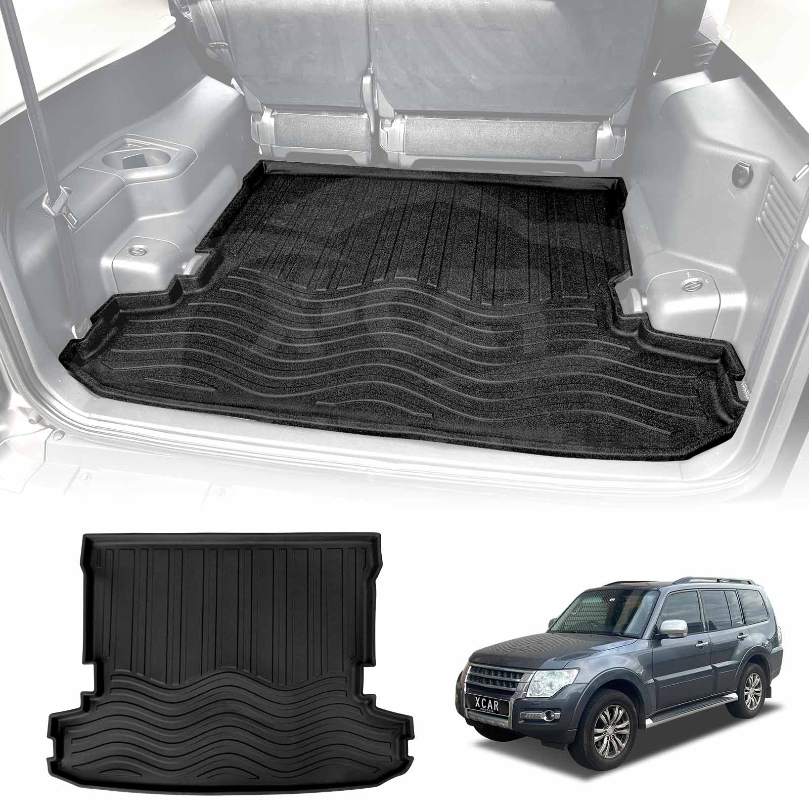 Heavy Duty Cargo Mat Boot Liner for Mitsubishi Pajero 2006 2007 2008 2 ...