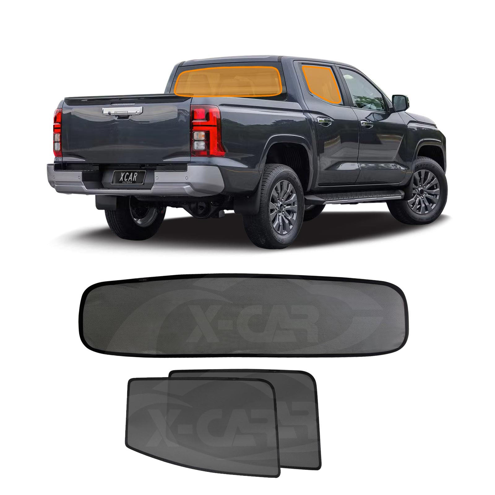 Window Sun Shades for Mitsubishi Triton MQ MR Double Cab 2015-2024 Car ...