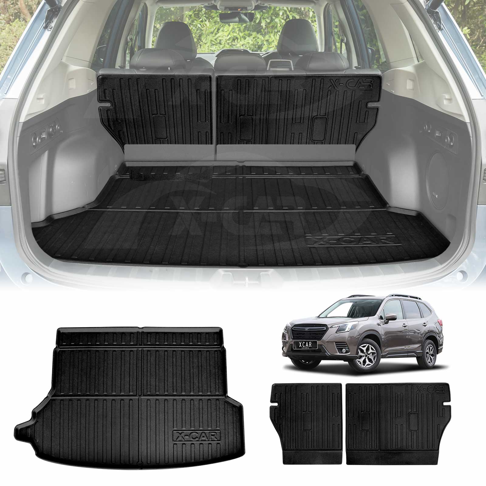 Boot Liner Back Seat Protector for Subaru Forester 5th Gen 2018-2025 W ...