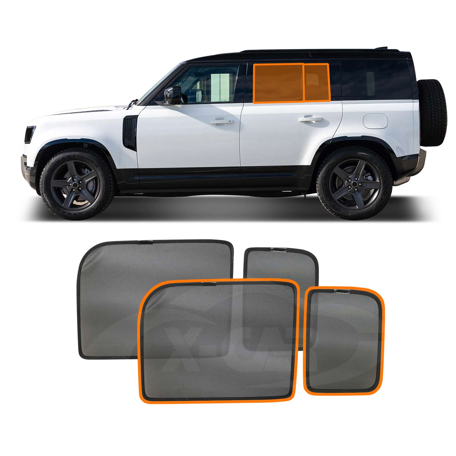 Rear Window Sun Shade for Land Rover Defender 2020-Onwards Car Sun Bli ...