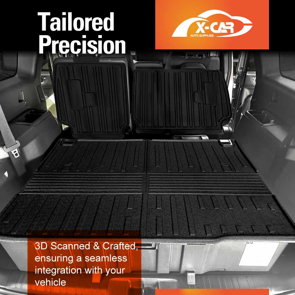 Boot Liner Back Seat Protector for Toyota Prado 250 Series 7-Seater 20 ...