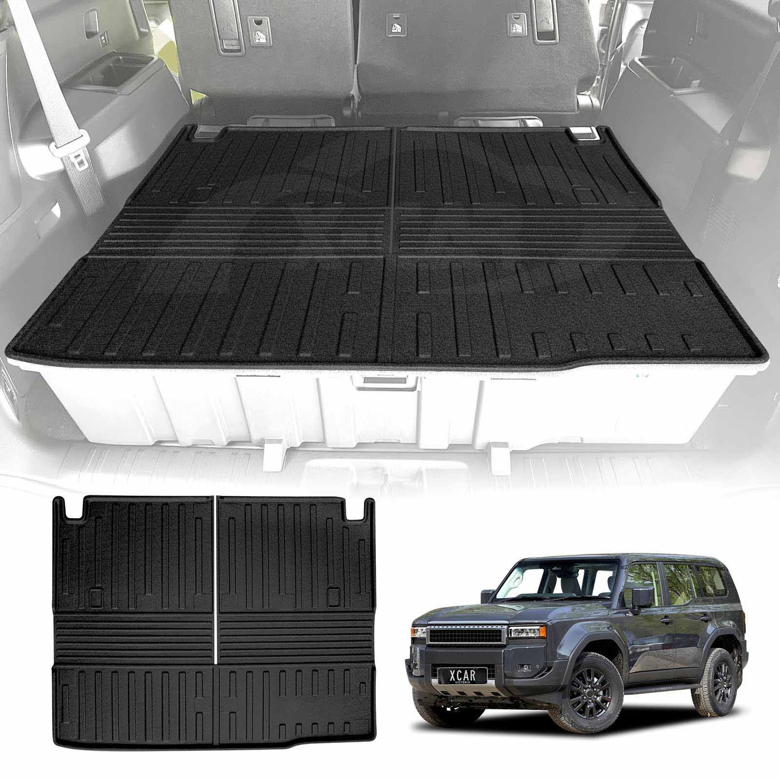 Boot Liner for Toyota Prado 250 Series 7-Seater 2024-2025 All Weather ...