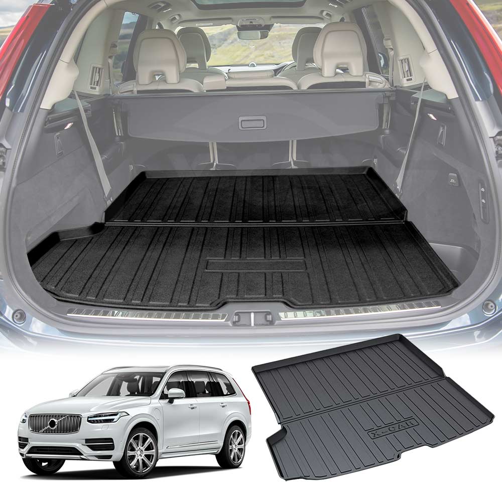 Boot Liner for Volvo XC90 2015-Onwards Heavy Duty Cargo Trunk Mat Lugg ...